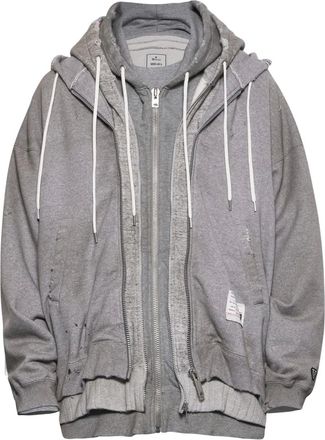 Miharayasuhiro hoodie à triple superposition - Gris