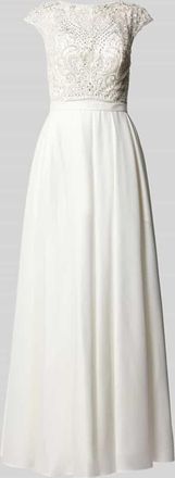 Unique Brautkleid mit Spitzenbesatz