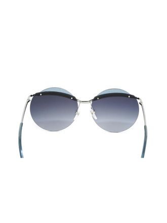 Marc Jacobs Womens Marc 102-S Round Sunglasses Blue Accessories > Jewelry