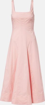 Staud Midikleid Willow aus Baumwolle