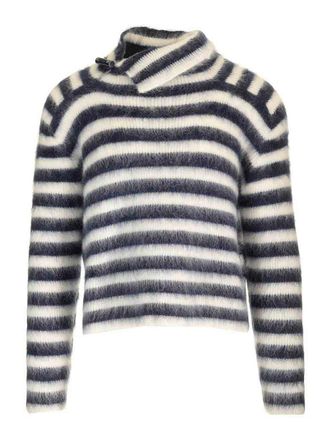Jacquemus Pull Col Rond - Blanc