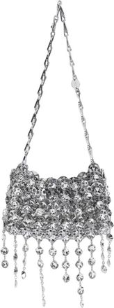 Paco Rabanne Femme, Sacs, Gris, Taille: ONE Size Sac Nano Crystal Resin 1969