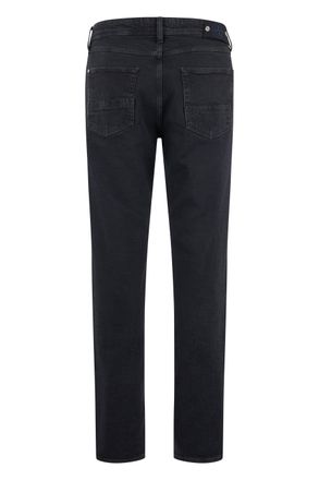 Stone Island Mens Jeans Slim Fit Black Denim Cotton Slim-Fit