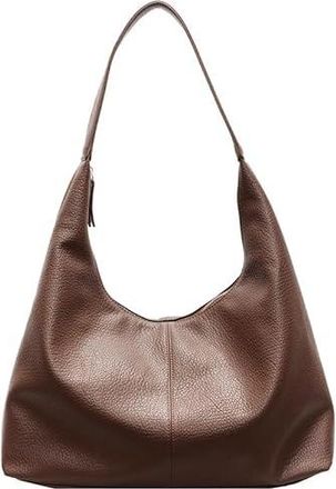 Generic Garhomtur Sac fourre-tout r&eacute;tro en daim synth&eacute;tique avec rivets pour femme, grande capacit&eacute;, sac &agrave; main souple, avec poign&eacute;e sur le dessus, streetwear