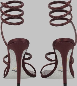 Rene Caovilla Cleo Heeled Sandal - Brown