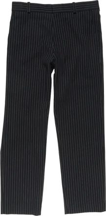 Acne Studios pantalon &agrave; fines rayures - Bleu