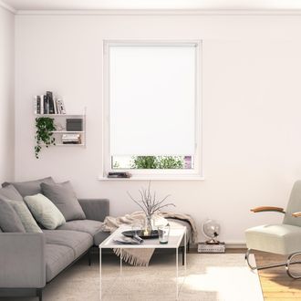 LICHTBLICK Thermo-Rollo Madrid ohne Bohren, lichtdurchlässig Taupe, 100 cm x 190 cm (B x L)