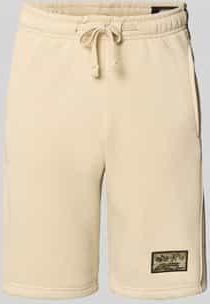 Alpha Industries Regular Fit Sweatshorts mit Label-Badge