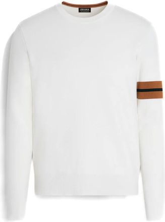 Ermenegildo Zegna Homme, Pulls, Blanc, Taille: S Maglia girocollo in lana High Performance