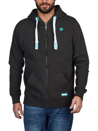 Riverso Sweatjacke Herren mit Kapuze Rei&szlig;verschluss Regular Fit RIVNoah Kapuzenjacke Hoodie Kapuzenpullover Schwarz XXL, Gr&ouml;&szlig;e:XXL, Farbe:Black (24000)