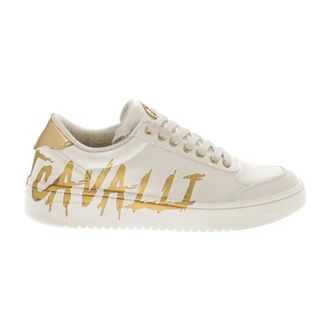Just Cavalli Logo-bedruckte Schn&uuml;r-Sneakers - - Shoes - Damen - Wei&szlig; - 40 EU
