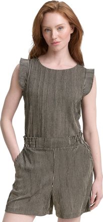 Tom Tailor Damen 1041451 T-Shirt, 37995 - Black Beige Stripe, S EU