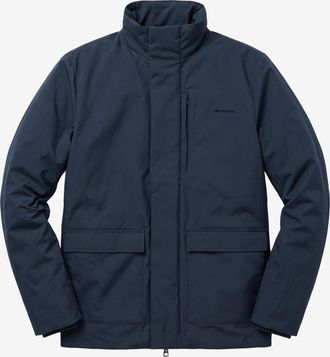 Knowledge Cotton Apparel Herren vegan Softshell Jacke Total Eclipse In Blau