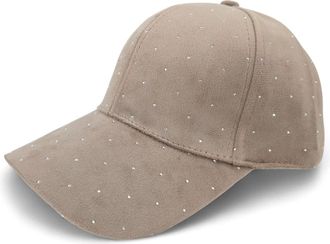 styleBREAKER Cap Samt Baseball Cap mit Strass