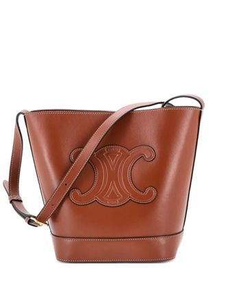 Celine petit sac seau Cuir Triomphe - Marron