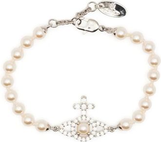 Vivienne Westwood Armband - Polished Silver-Tone Chain Bracelet - Gr. ONE SIZE - in Mehrfarbig - f&uuml;r Damen