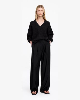 Arket Elegante Weite Hose -Schwarz