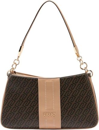 Liu Jo Femme, Sacs, Brun, Taille: ONE Size Petit sac bandouli&egrave;re monogramme