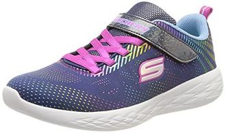 Skechers Go Run 600 Shimmer Speeder, Basket Enfants, Bleu Marine, 29 EU