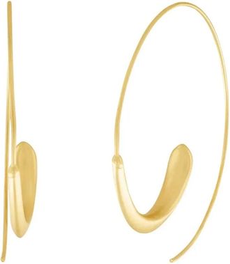 Dansk Copenhagen Infinity Ohrringe- Vergoldetes Design - - Accessories - Damen - Gelb - ONE SIZE