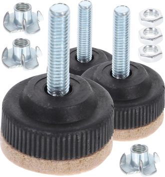 Valiclud 8 Stück Teiliges Verstellbare Filz nivellierfüße Möbel Stellfüße Schrauben für Stuhl Tisch Höhenverstellbar Bodenschonend Geräuscharm