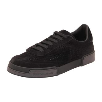 Dolce & Gabbana Portofino Perforated Schuhe - - Shoes - Herren - Schwarzk - 44 1/2 EU