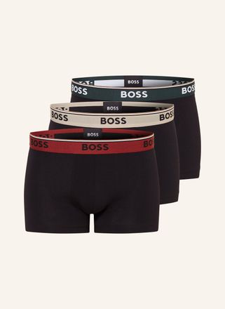 HUGO BOSS 3er-Pack Boxershorts Power schwarz