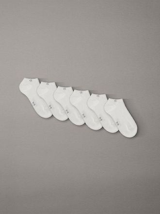 Calvin Klein Lot de 6 paires de chaussettes de cheville avec logo