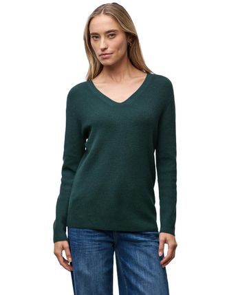 Street One Damen Basic V-Neck Pullover