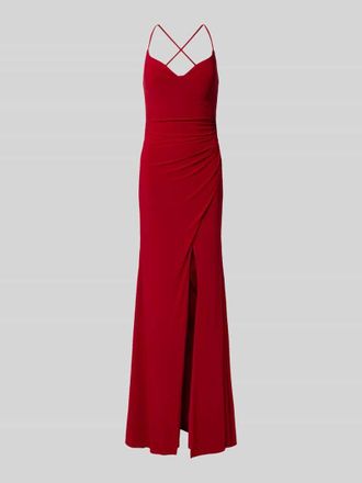 Luxuar Fashion Abendkleid mit seitlicher Raffung