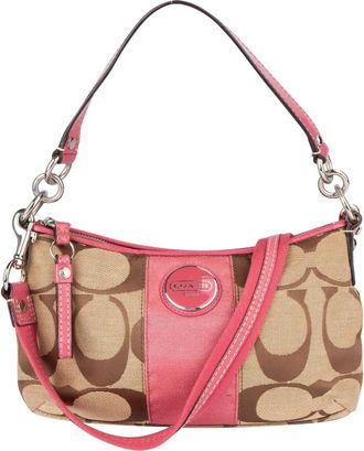 Coach Crossbody Bags - Coach Big Monogram Mini Handbag - Gr. unisize - in Braun - f&uuml;r Damen