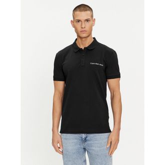 Calvin Klein Jeans Poloshirt Institutional J30J325495 Schwarz Regular Fit