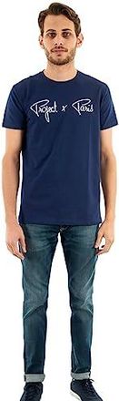 Project X Paris T-Shirt pour Homme, Bleu fonc&eacute;, L