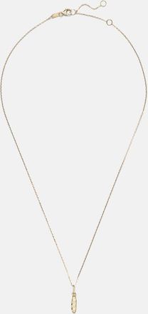 Stone and Strand Halskette aus 14kt Gelbgold mit Diamanten