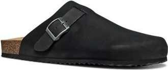 Geox U SANDAL GHITA C, Sandale &agrave; glissi&egrave;re homme, Black