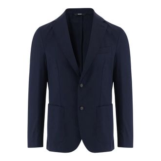 HUGO BOSS Stretch Cotton Jacket - - Jackets - Herren - Blau - L