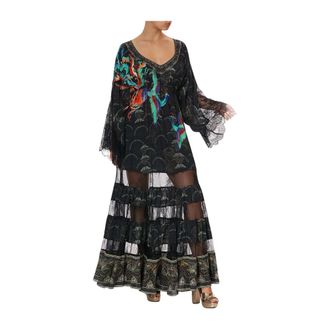 Camilla Spitzenpaneel-Kleid Wise Wings - - Dresses - Damen - Mehrfarbig - M
