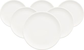 Villeroy & Boch Royal Deckel für Schälchen/Teller 6er Set, 11 cm, Kleine Geschirr-Abdeckung, Schlicht & Elegant, Premium Bone Porcelain, Weiß