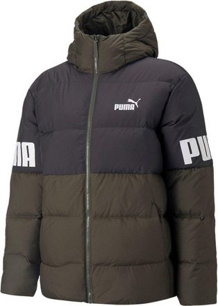 Puma Winterjacke Power Hooded Down Puffer dunkelgrün Herren