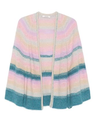Dorothee Schumacher cardigan en cachemire &agrave; rayures - Rose