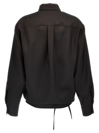 Valentino Garavani Techno Light Wool Shirt - Black