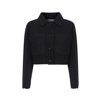 Max Mara Femme, Vestes, Bleu, Taille: 38 FR Poggio Jacket