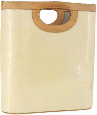 Louis Vuitton Sac &agrave; main en cuir verni Pre-owned - Femme - Pre-owned - Beige - Taille: ONE Size