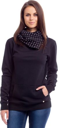 Pussy Deluxe Cross Over Dotty Frauen Kapuzenpullover schwarz M 65% Baumwolle, 35% Polyester Gothic