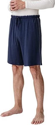 Damart Lot de 2 Shorts Maille Jersey Homme Bleu Imprimé Taille L