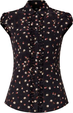 Max Mara Femme, Blouses et Chemises, Bleu, Taille: 38 FR Silk Crepe de Chine Shirt