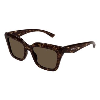 Alexander McQueen Stylische Sonnenbrille Am0473S - - Accessories - Damen - Braun - 53 MM