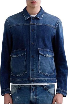 Replay Homme, Vestes, Bleu, Taille: L Chaqueta mv881