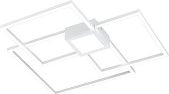 Trio Leuchten LED Deckenleuchte Hydra 676240431, Metall Weiß matt, inkl. 38 Watt LED, Switch Dimmer