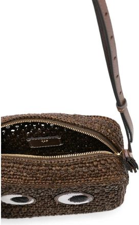 Anya Hindmarch Woven Raffia Crossbody Bag - Brown